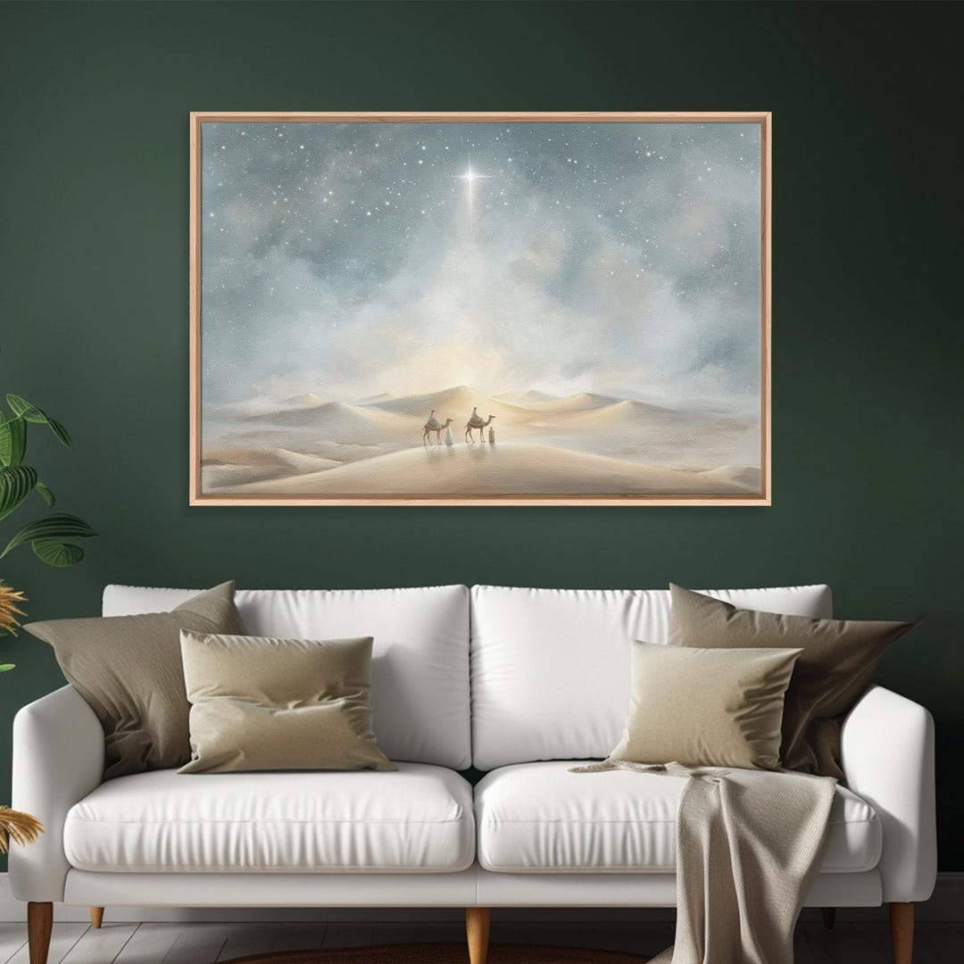 Wandering Light - Framed Canvas Print - Christian Art Canvas ...