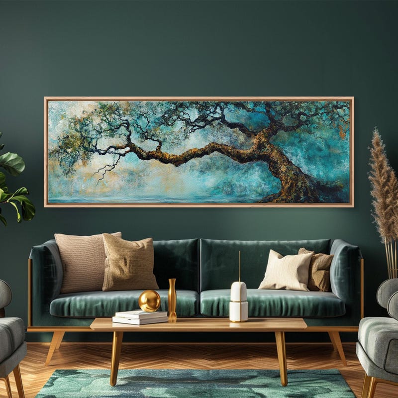 Oak Tree Wall Art Framed - Etsy