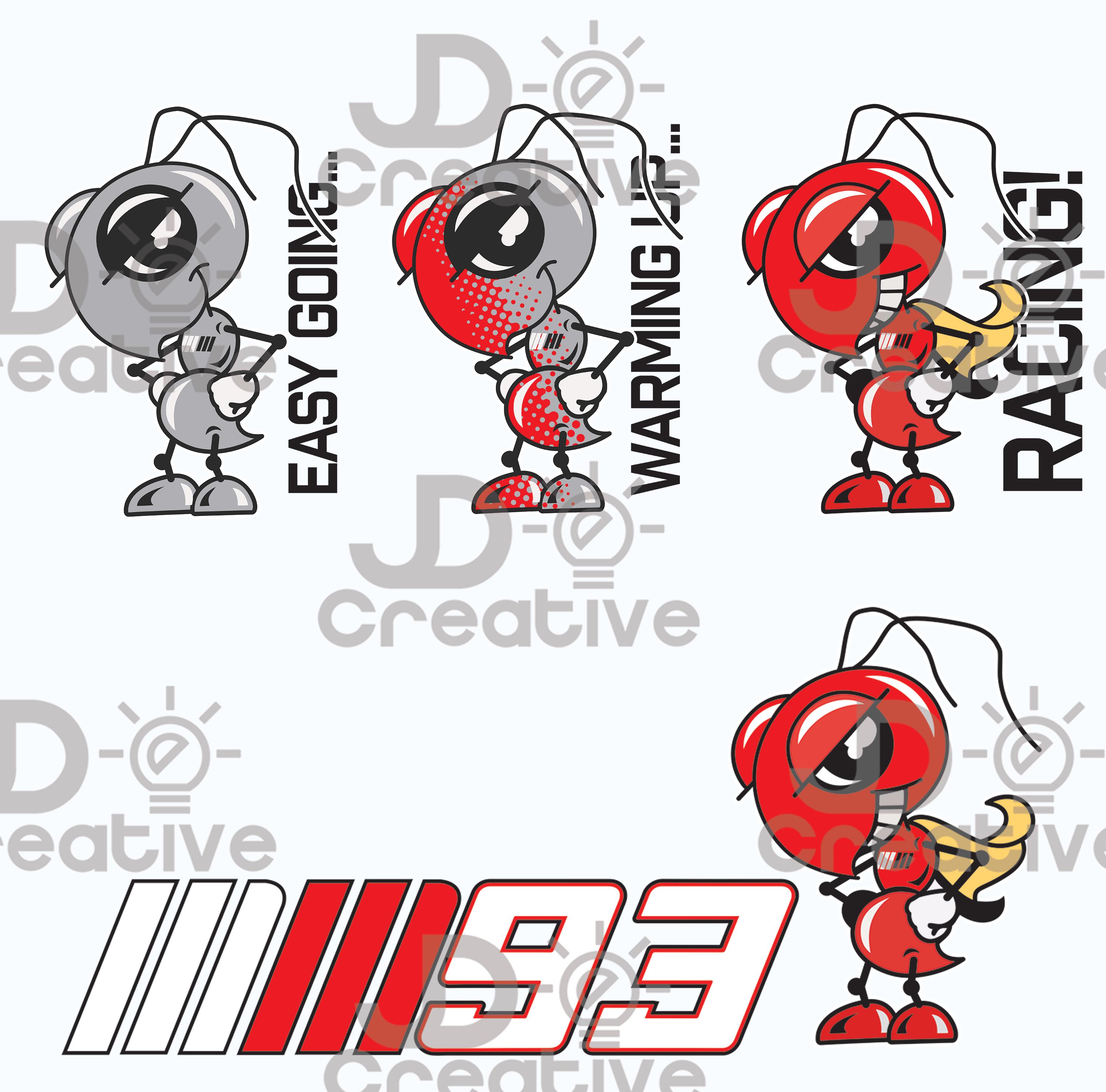 Marc Marquez Digital Illustration PDF, , SVG, Png Silhouette, Vector ...