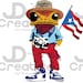 Concho Frog Rana With Hat, Puerto Rico Flag Vector, Perfect for ...