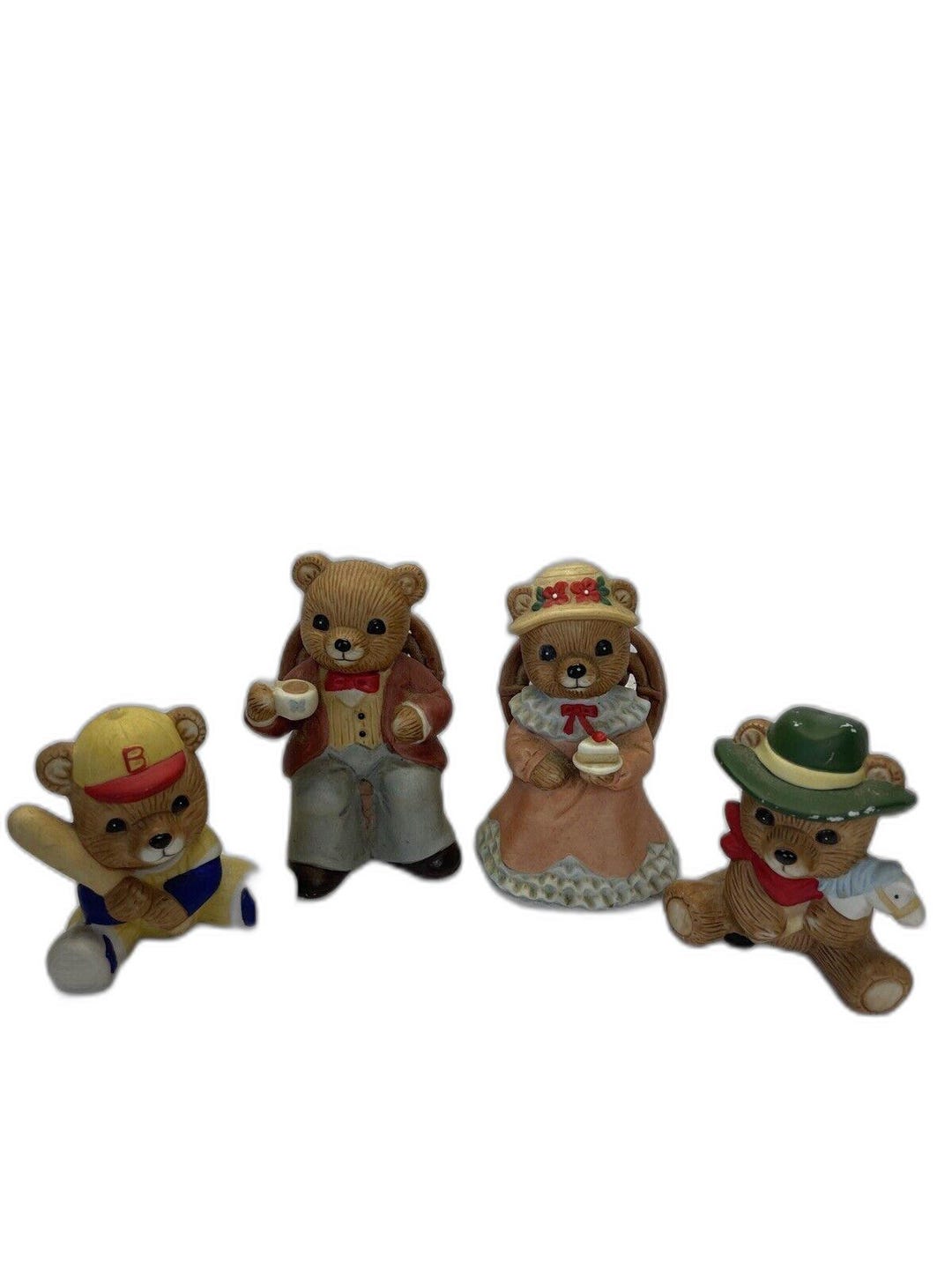 Homco Bears Figurines Lot of Four - Etsy