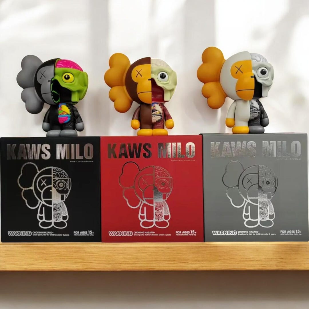 KAWS Anatomy Figure Hypebeast Bape Monkey Statue Decorative Collectible ...