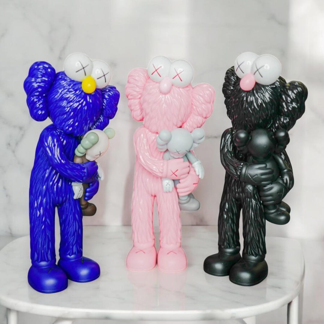 Limited Edition Elmo Kaws-inspired Art Toy Handcrafted Collectible for ...