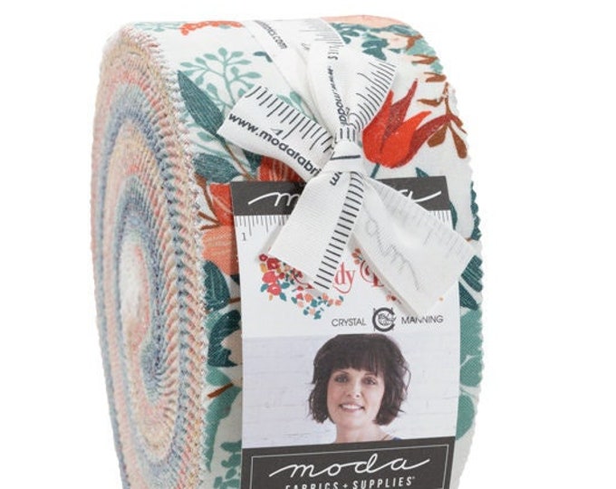 LADY BIRD Jelly Roll Moda Fabric Crystal Manning Shabby Quilting Calico ...
