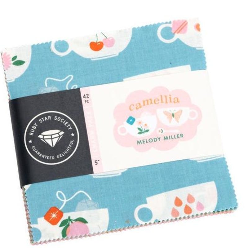 Melody Miller Ruby Star Fabric - Etsy