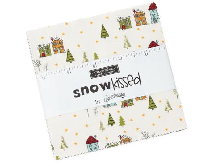 SNOWKISSED Charm Pack Moda Fabric Sweetwater Shabby Calico Quilting ...