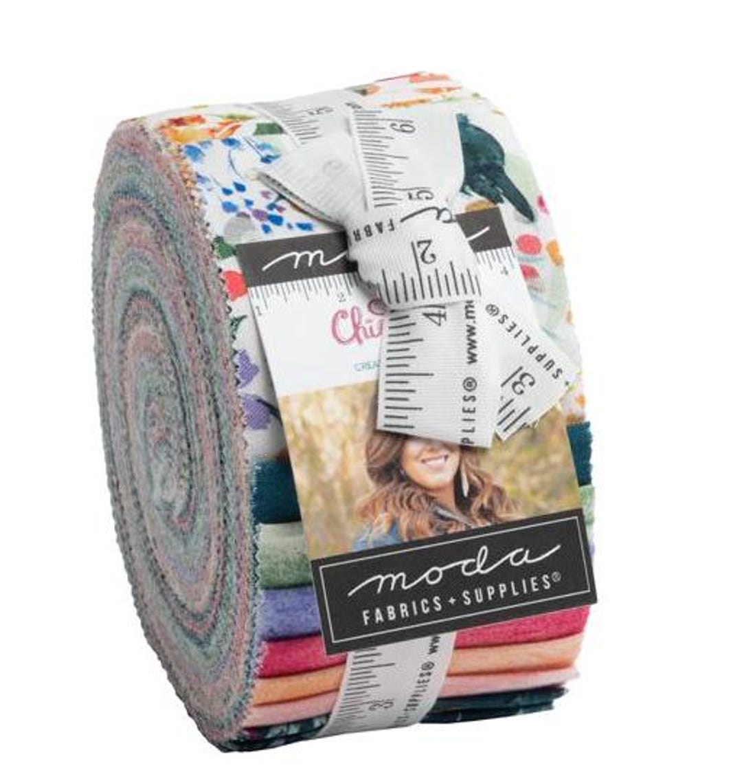 CHICKADEE Jelly Roll Moda Fabric Quilting Sewing Quilt Grand Millennial ...