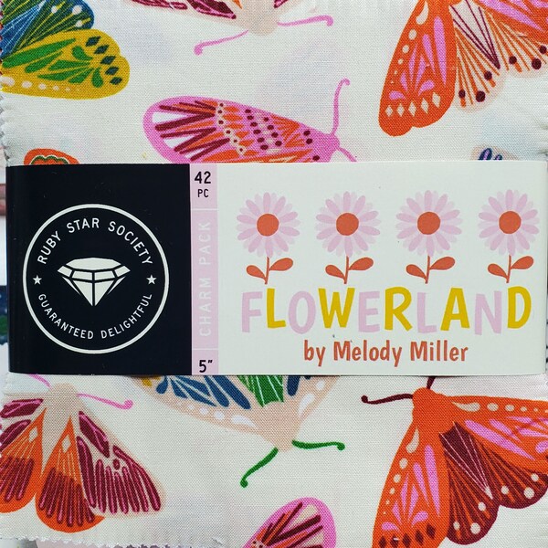 Melody Miller Ruby Star Fabric - Etsy