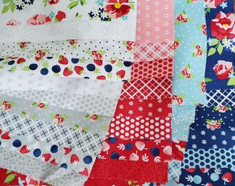 CLOVER BLOSSOM Farm 40 Pc Sample Set Moda Fabric Kansas Troubles ...