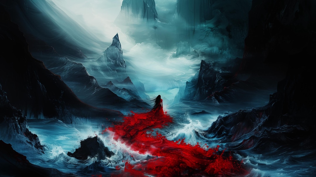 Beautiful Ocean Themed Desktop Computer Background, Sea Goddess Artwork ...