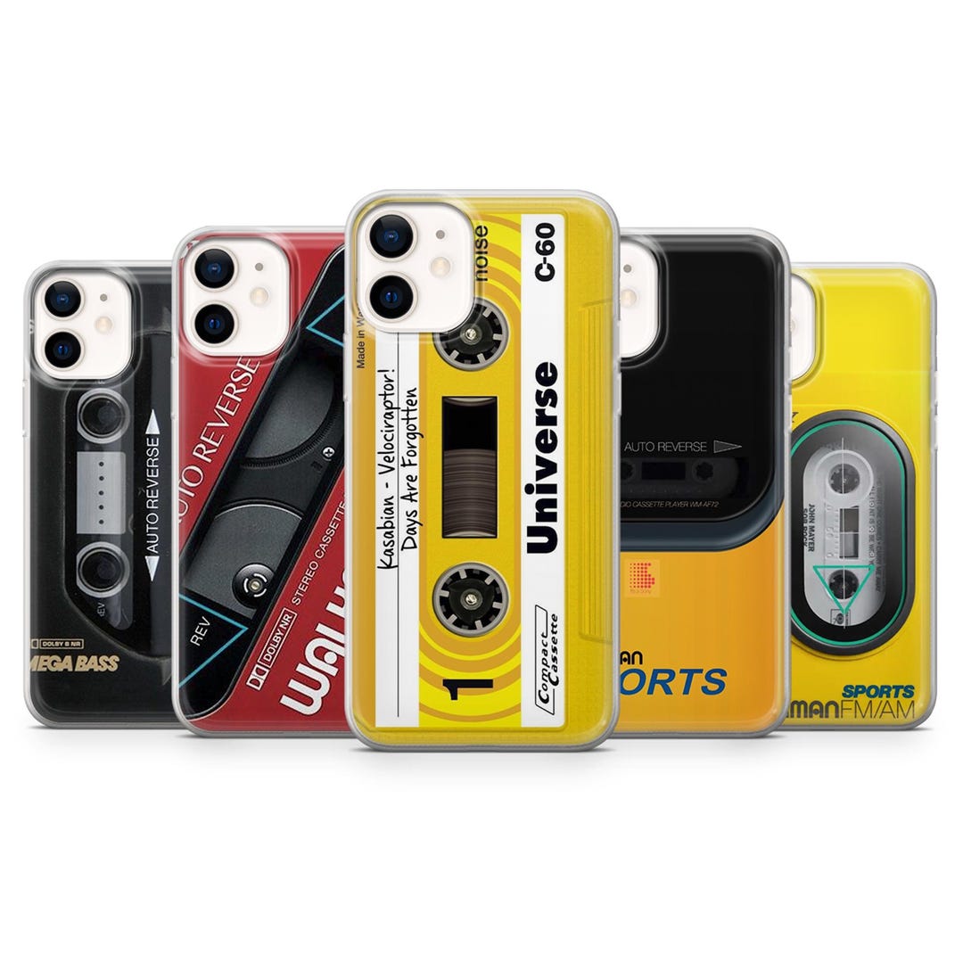 Retro Cassette Phone Case 80s Tape Cover for iPhone 17pro, 17, 16, 15 ...