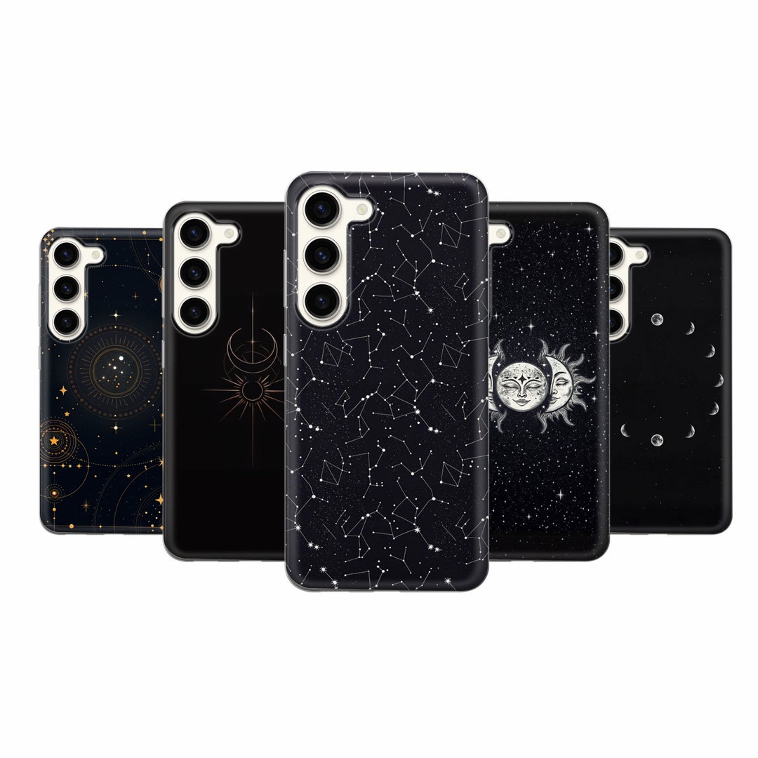 Stars Moon Phone Case Night Sky Space Cover for Samsung Galaxy S25 ...