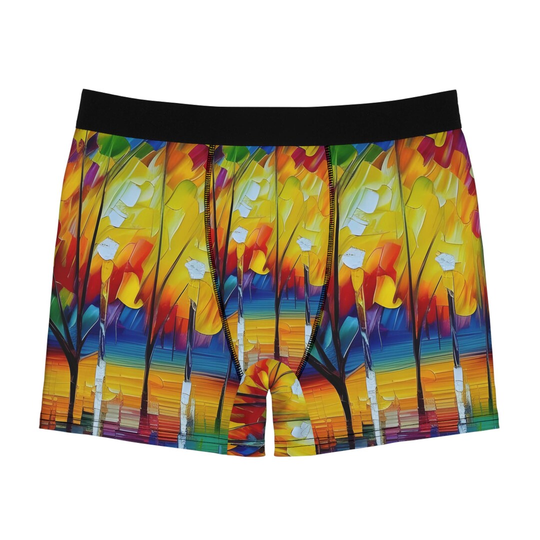 Rainbow Painted Men's Boxer Briefs - Etsy