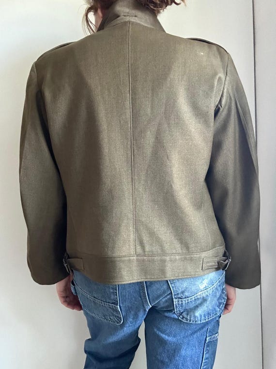 Vintage 1940s Wool Military Jacket WW2 Issued Size 36… - Gem
