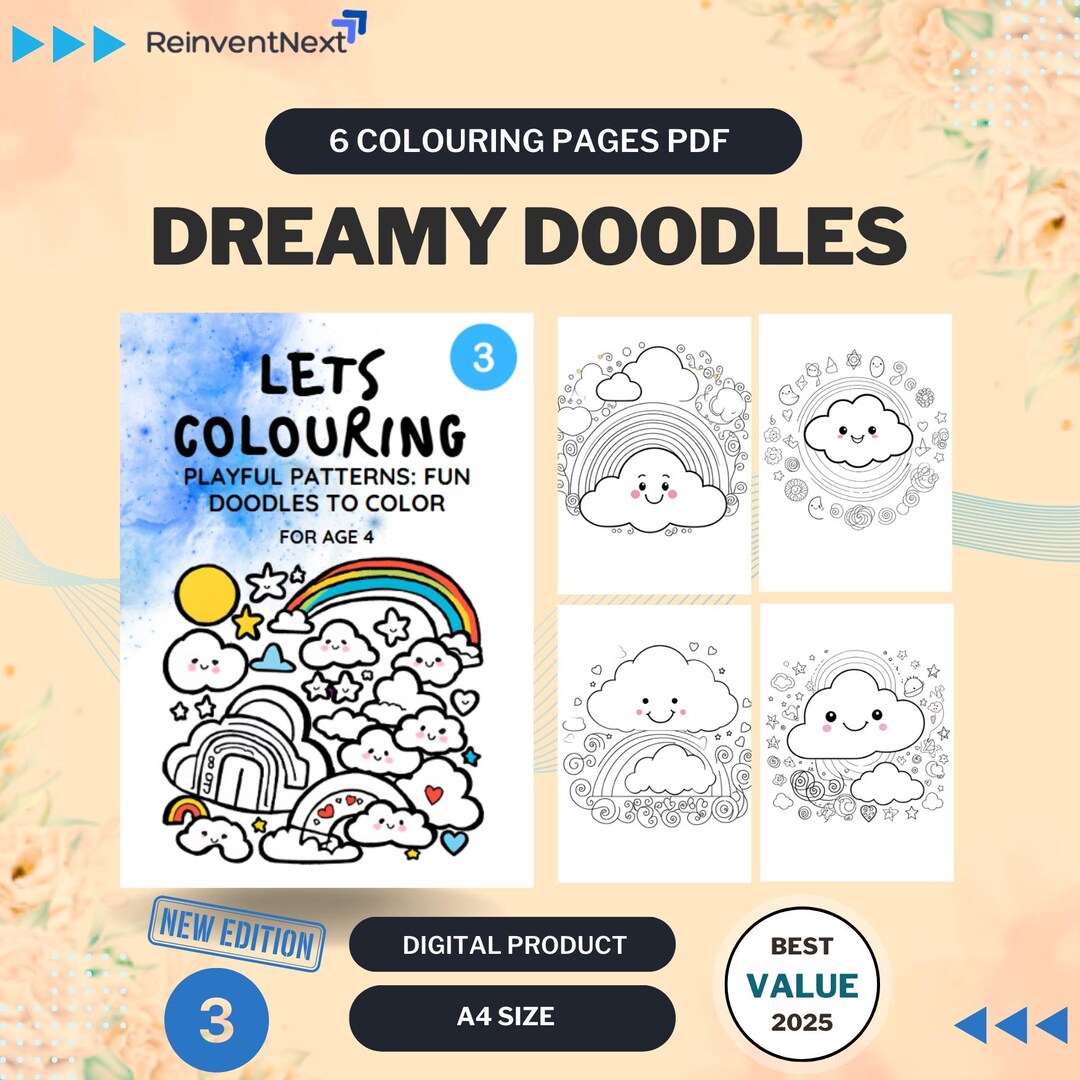 Dreamy Doodles - Lets Colouring Playful Patterns Fun Doodles to Color ...