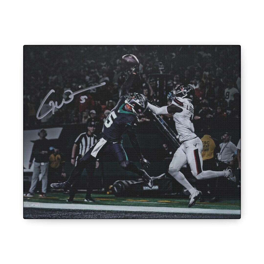 Garrett Wilson One-handed Jumpman Magic Canvas Poster - Etsy