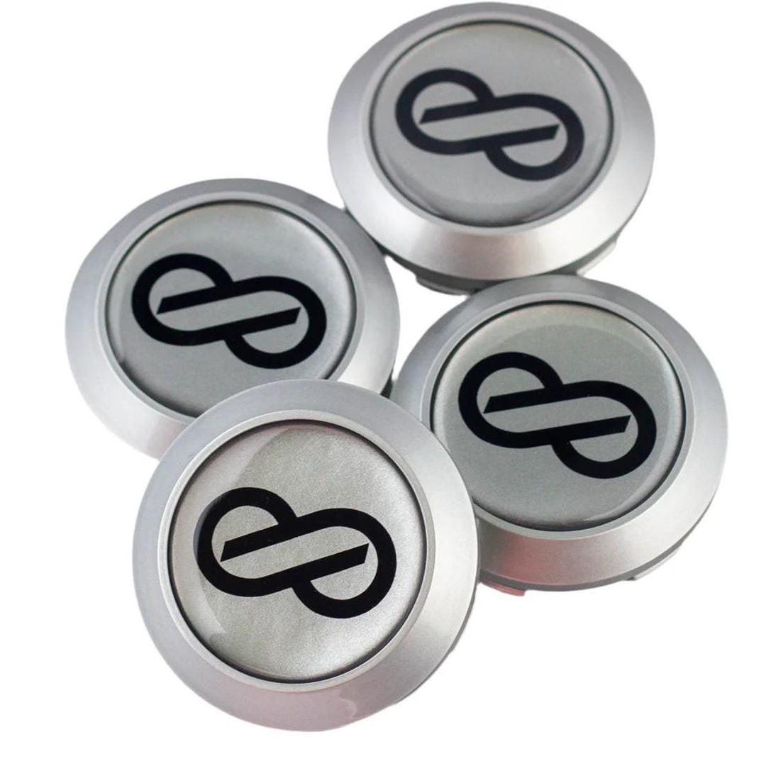 Enkei RPF1 Center Caps: Custom Logo, Silver, ABS W/ Metal Retaining ...