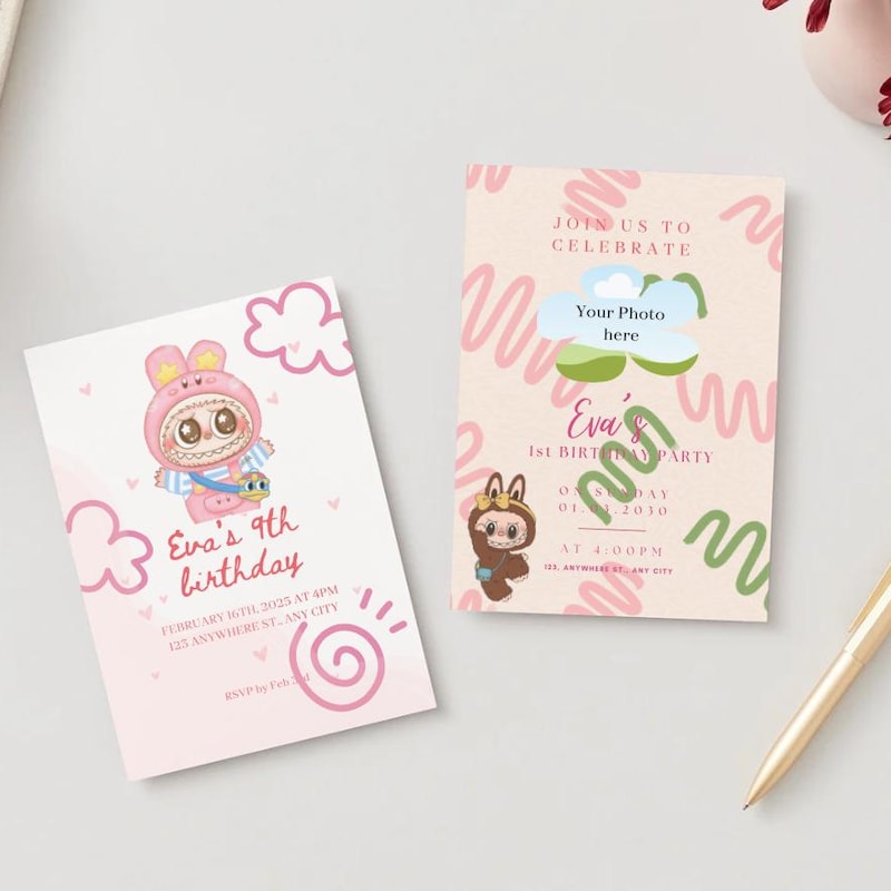 Labubu Sticker Template - Etsy