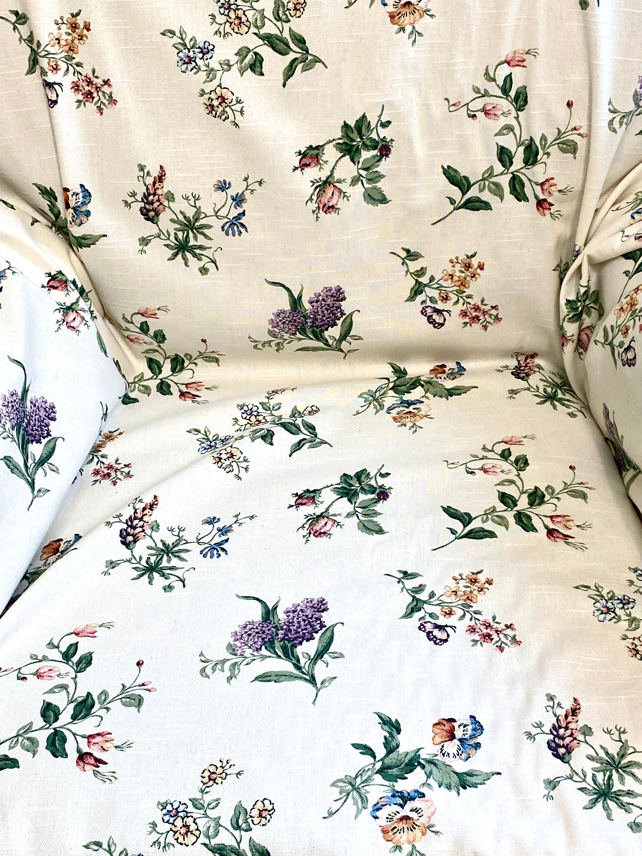 Spring Floral Linen Blend Waverly Home Décor Fabric 12 Colors Roses ...