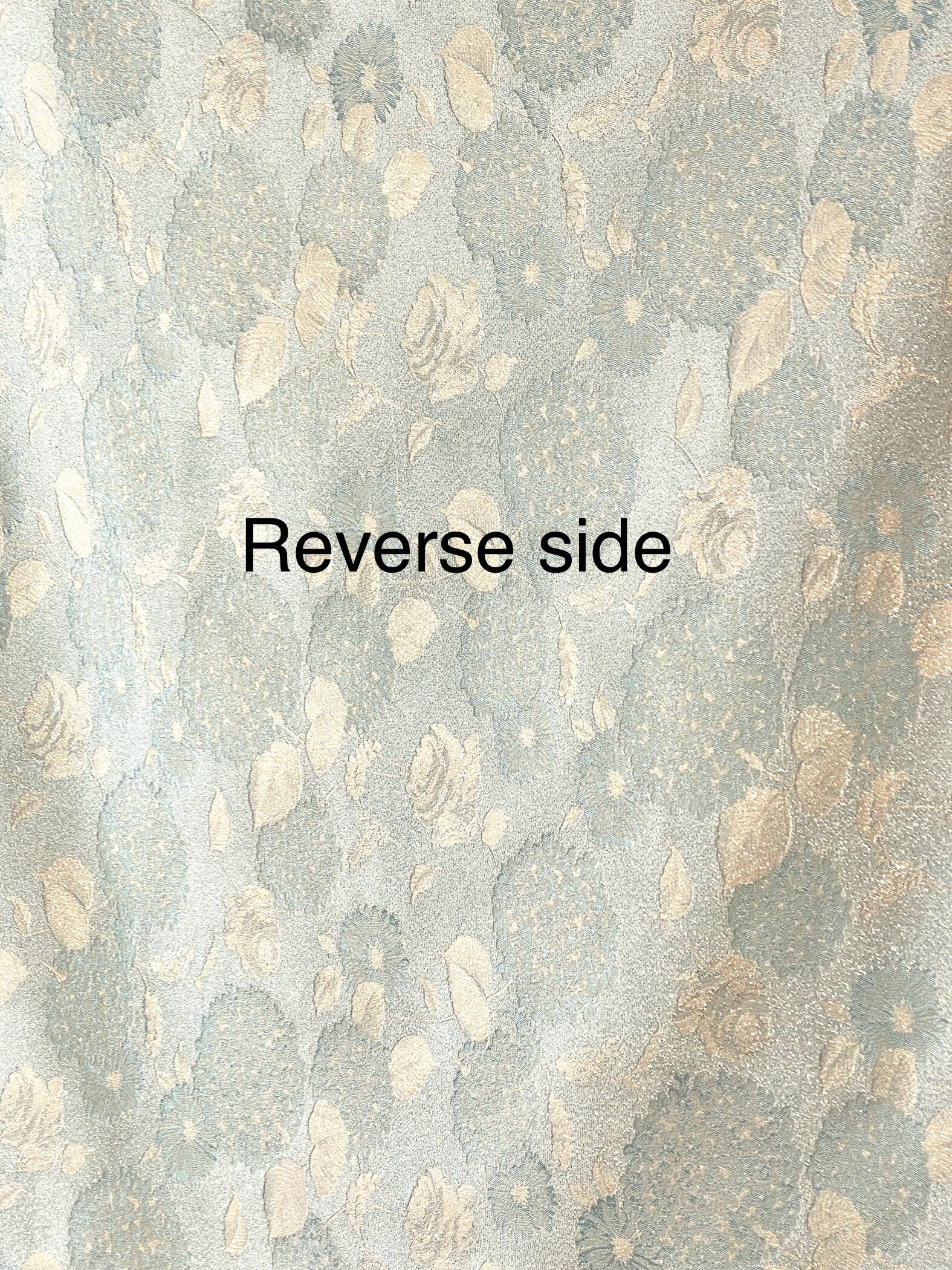 1960s Ice Blue Silk Brocade Floral Fabric With Silver Threads Gorgeous ...