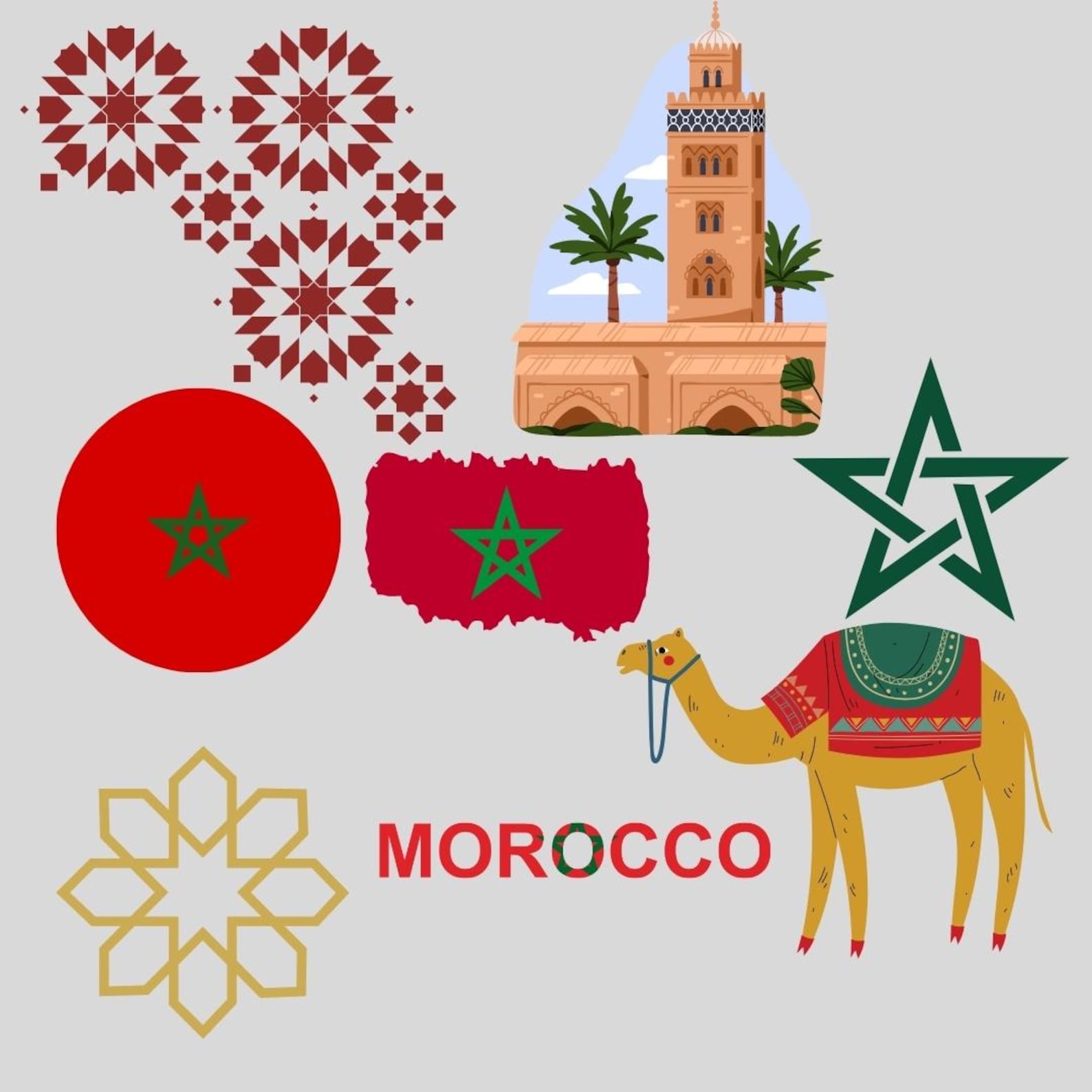 8 Moroccan-inspired Design Pngs - Morocco Art - Intricate Patterns for ...