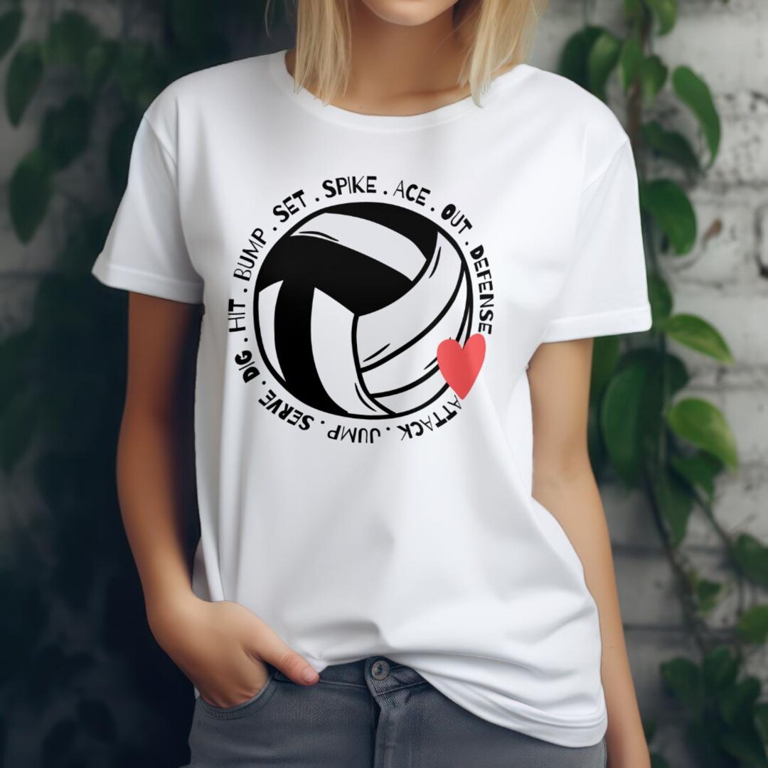 Volleyball SVG Bundle, Volleyball Clipart, Sports PNG, Volleyball Heart ...