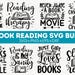 Book Reading SVG Bundle, Books Cut File, Book Lovers, 10 Book Designs ...