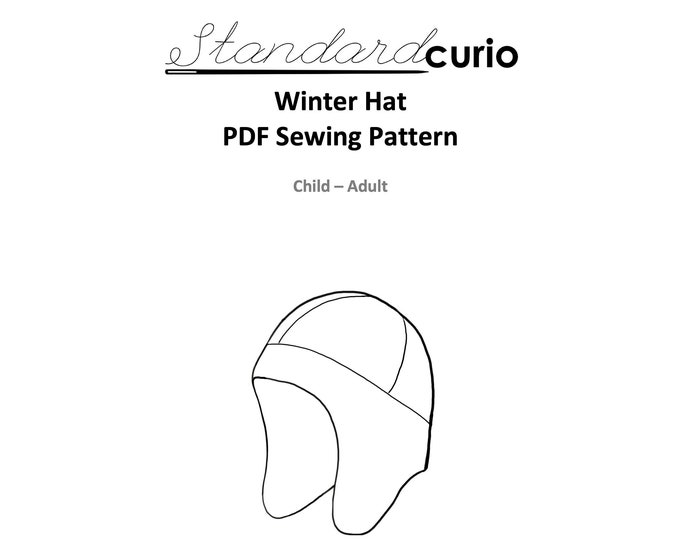 PDF Winter Hat Sewing Pattern - 7 Sizes, Child - Adult - Etsy