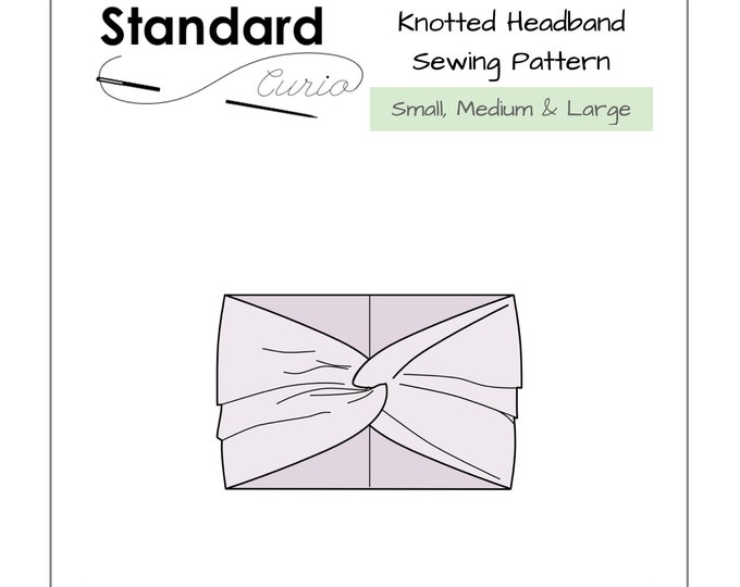 Knotted Headband PDF Sewing Pattern | 3 Adult Sizes | Beginner Friendly ...