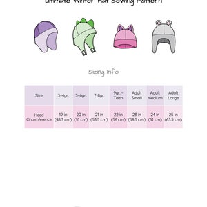 Ultimate Winter Hat PDF Sewing Pattern - Child - Adult - Etsy