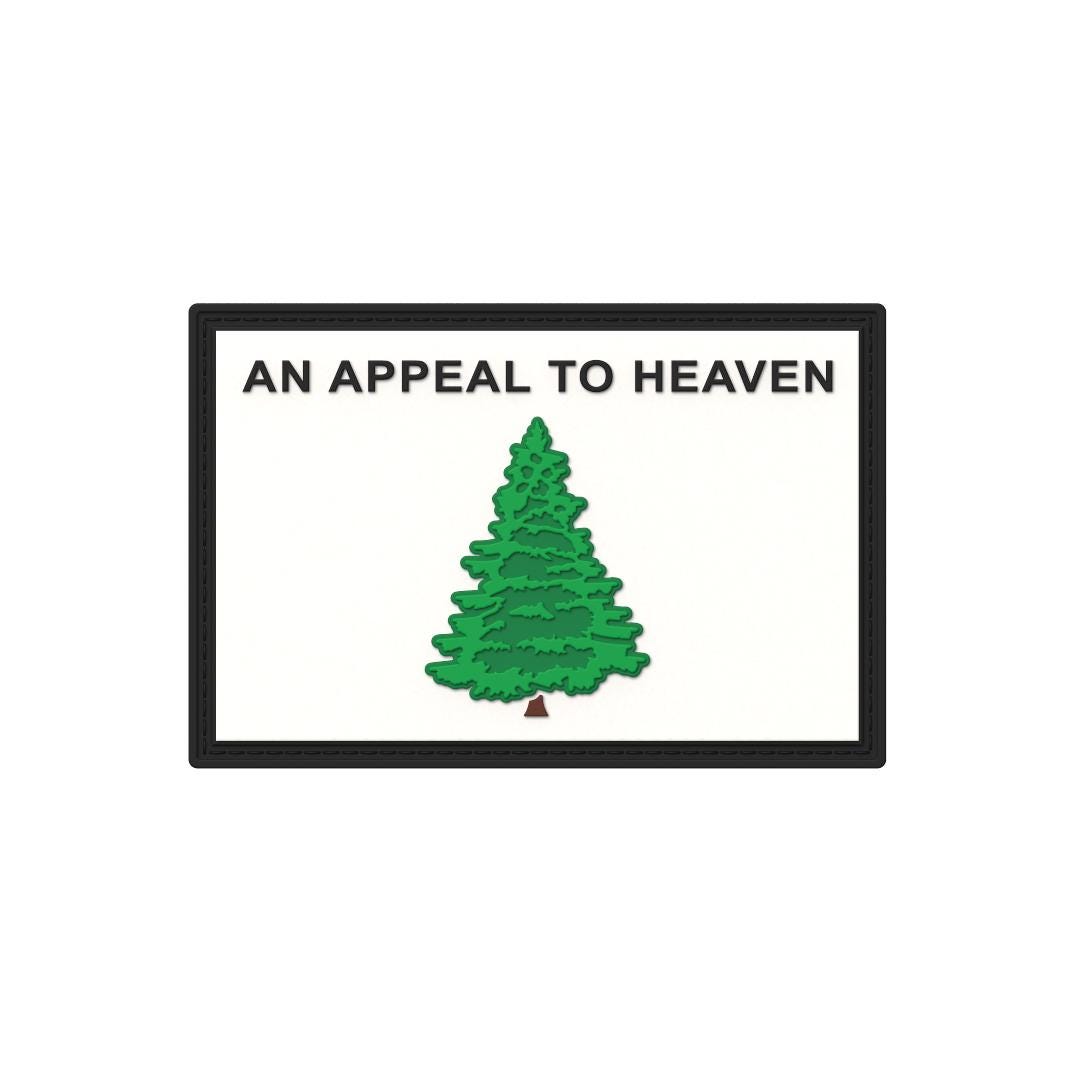 An Appeal to Heaven PVC Patch, Velcro Hook, 2x3 Inches - Etsy