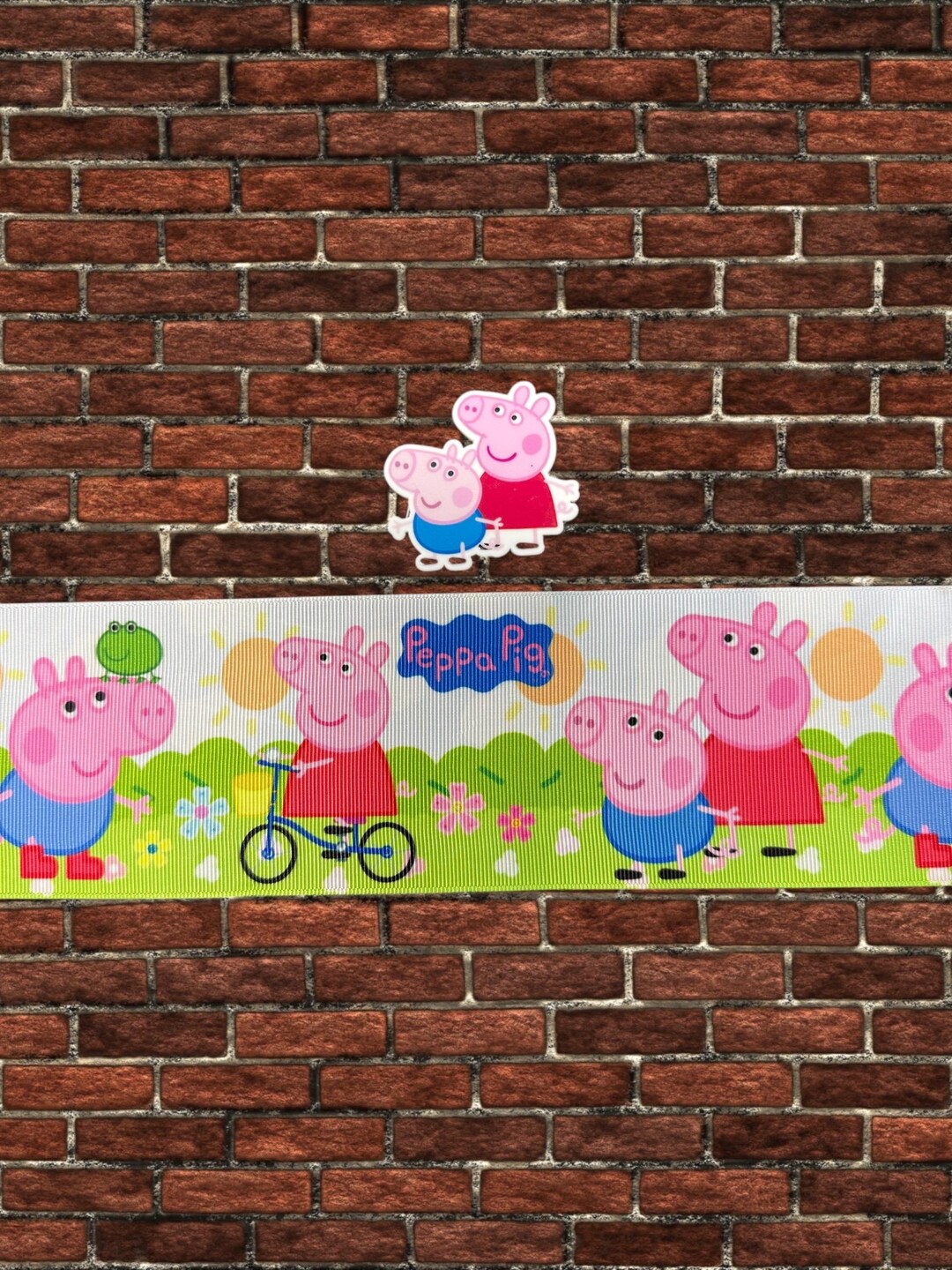 Gross Grain Ribbon/3in Ribbon/peppa Pig - Etsy