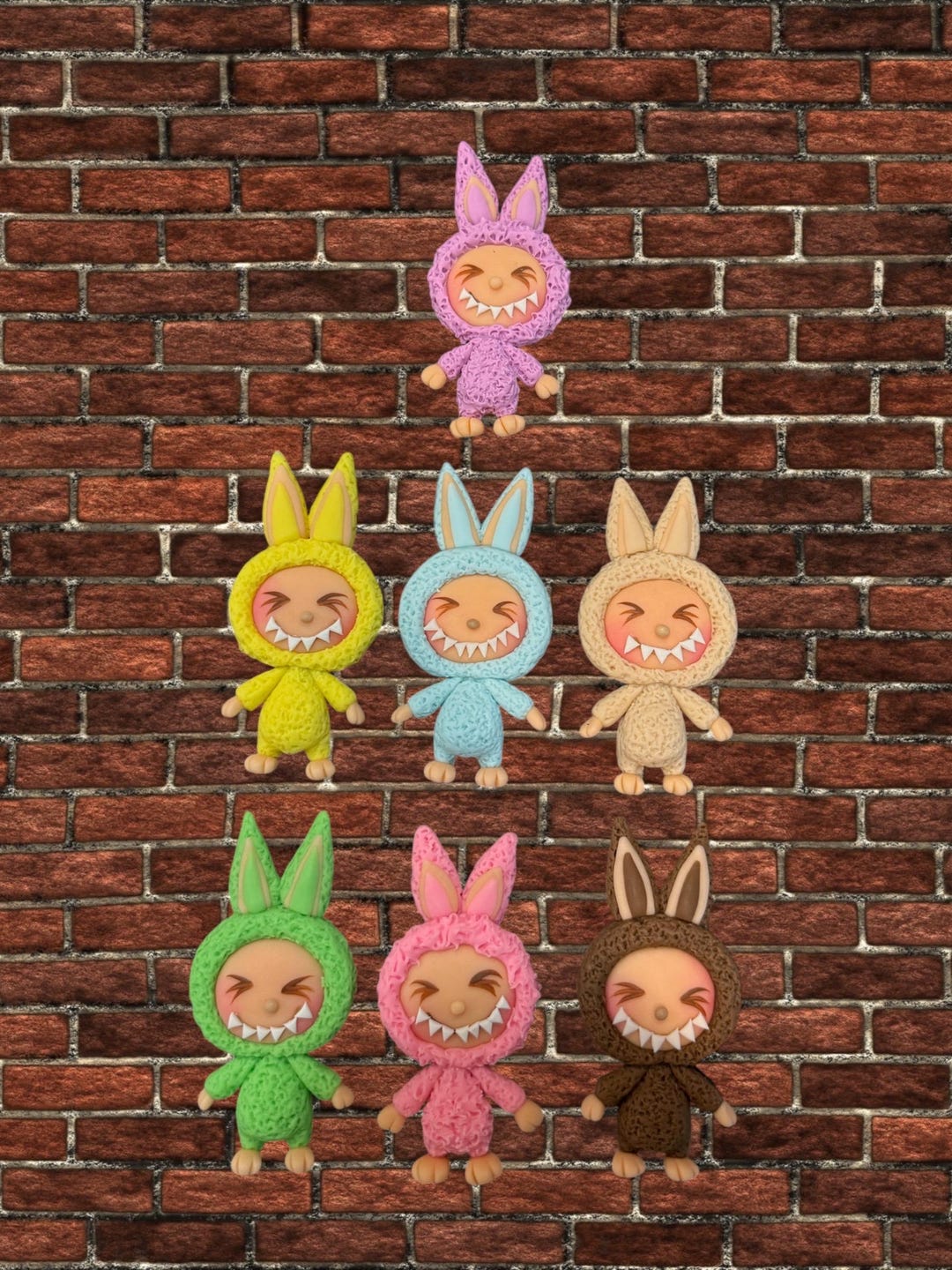 Clay Dolls/ Centerpieces/bows Centerpieces/handmade Clays/labubu - Etsy