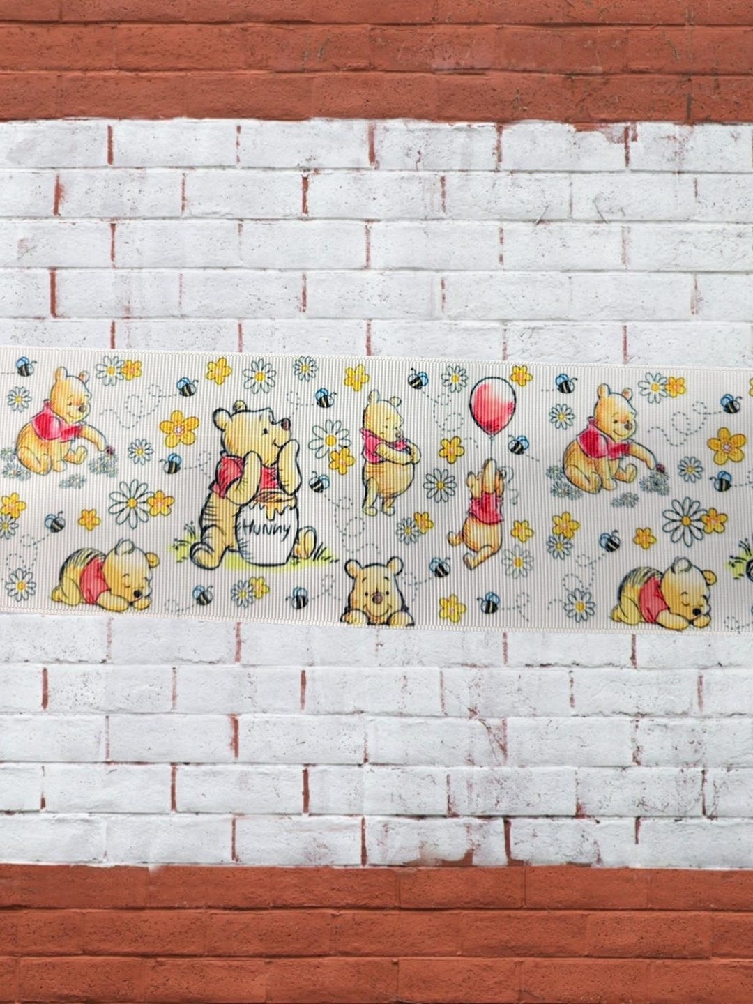 Gross Grain Ribbon/3in Ribbon/winnie Pooh - Etsy