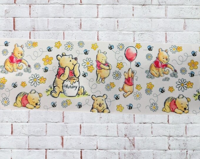 Gross Grain Ribbon/3in Ribbon/winnie Pooh - Etsy