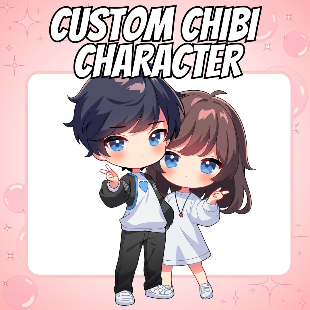 Chibi Anime, Custom Chibi Art, Custom Chibi, Cartoon,fanart, Chibi ...