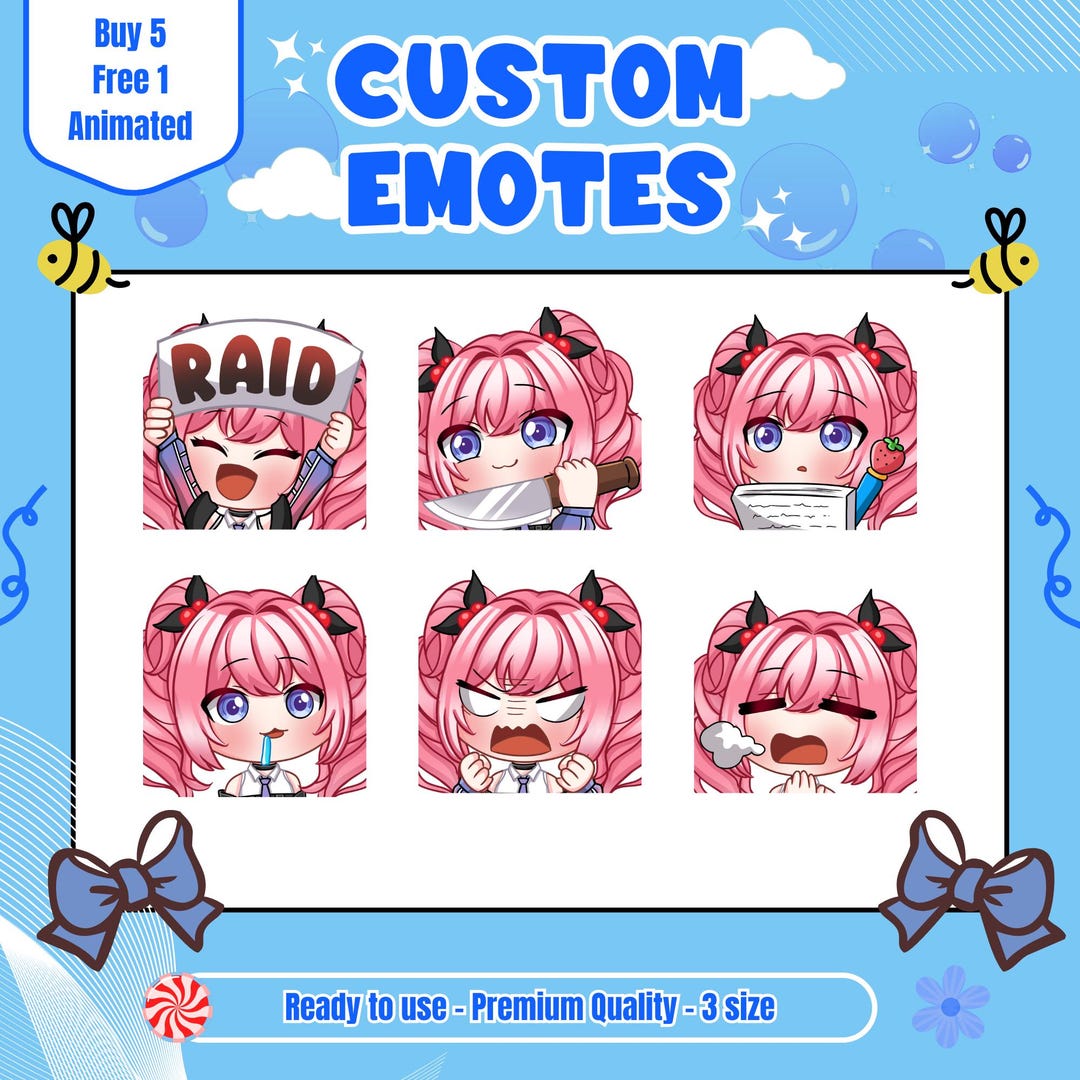 Twitch Emote | Custom Twitch Emote | Emote Pack | Animated Emotes ...