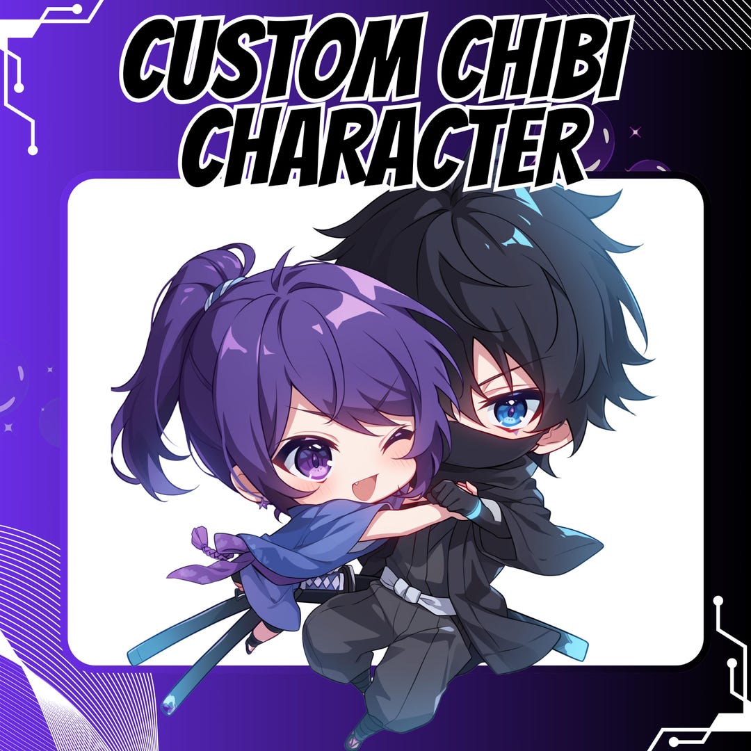Custom Chibi Character Art Cute Chibi Fanart & OC Commissions With ...