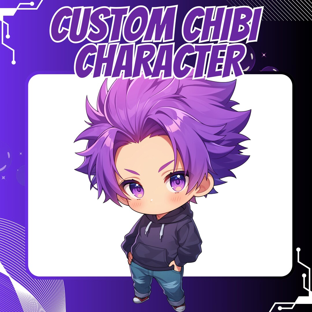 Custom Chibi Art Cute Anime Chibi Characters Personalized Chibi Design ...