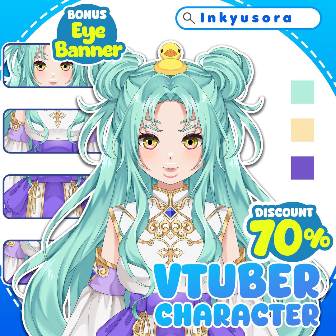 Custom Vtuber Model Commission: Vtube Avatar Design, Rigging ...
