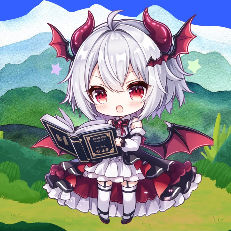 Cute Chibi Artwork, Anime Style Chibi, Chibi Room Decor, Kawaii Art ...