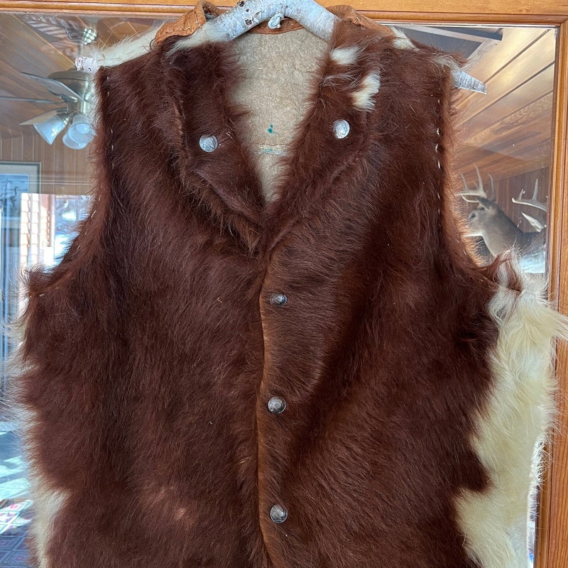 Cowhide Vest - Etsy