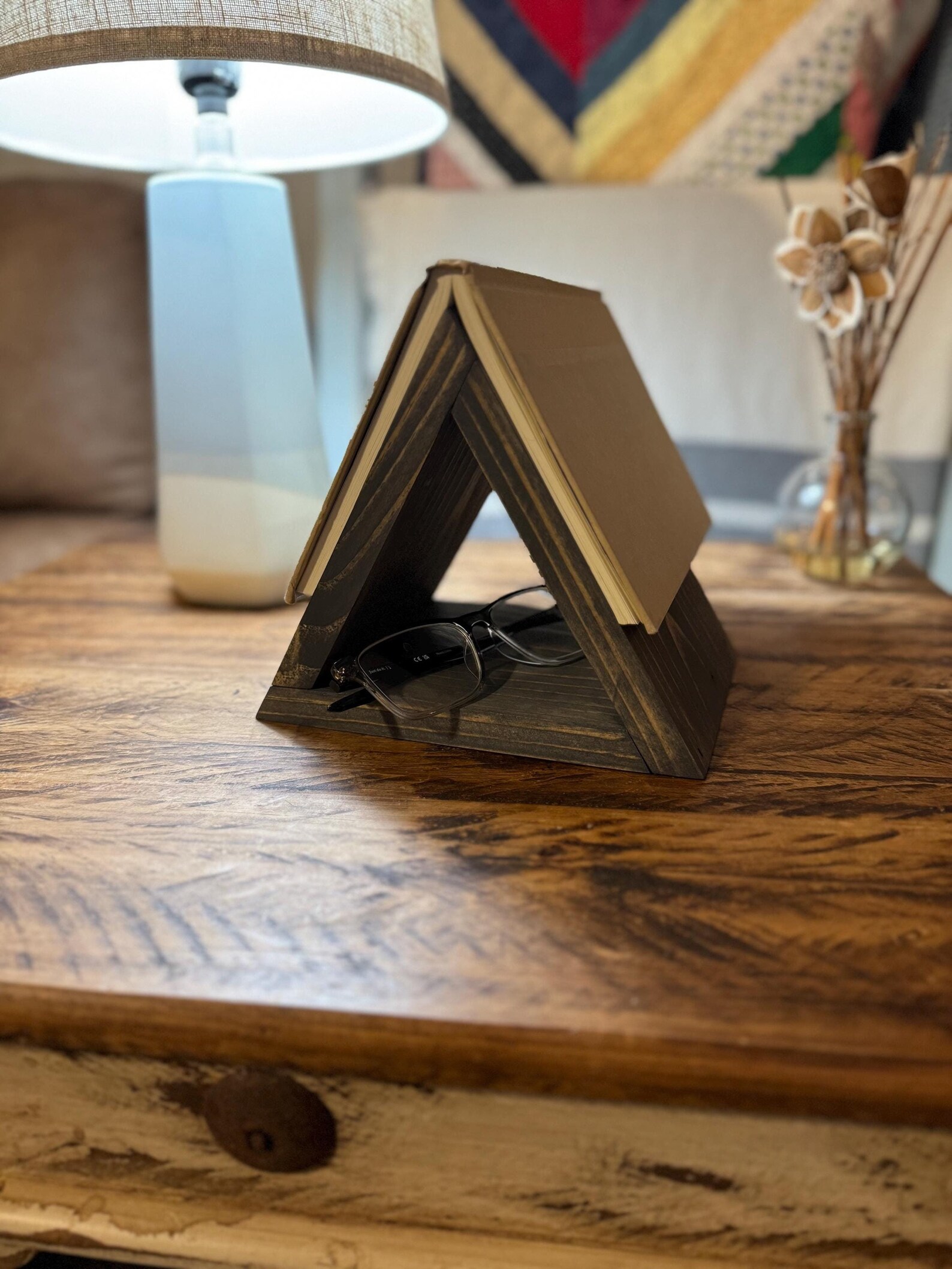 Wooden Book Rest – Handmade Book Holder - Etsy