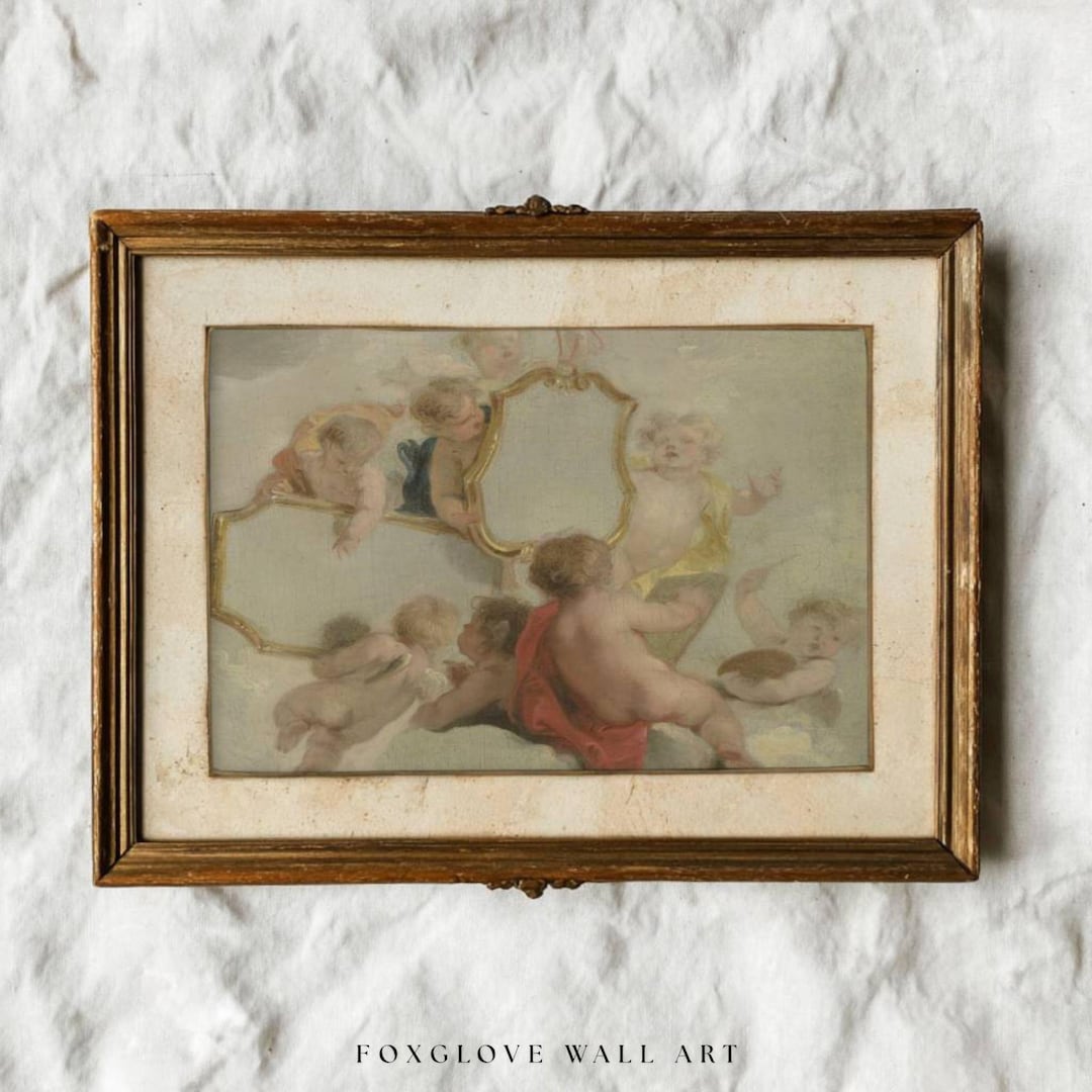 Baroque Angel Print | Jacob De Wit Putti Painting (digital Download) - Etsy
