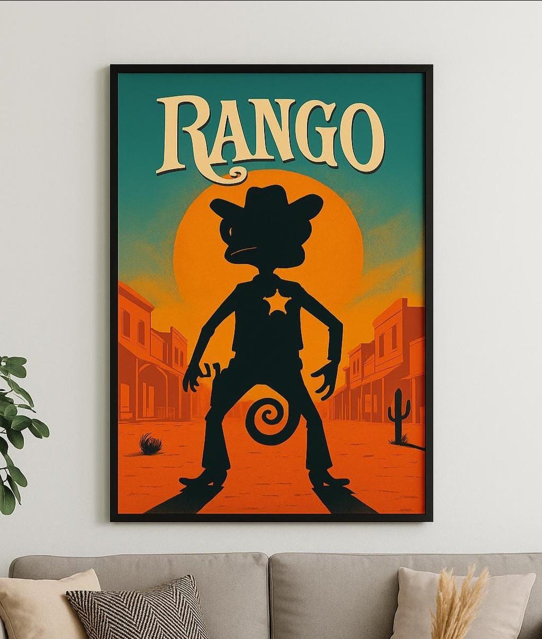Rango Movie Poster | Cinematic Western Wall Art - Etsy UK