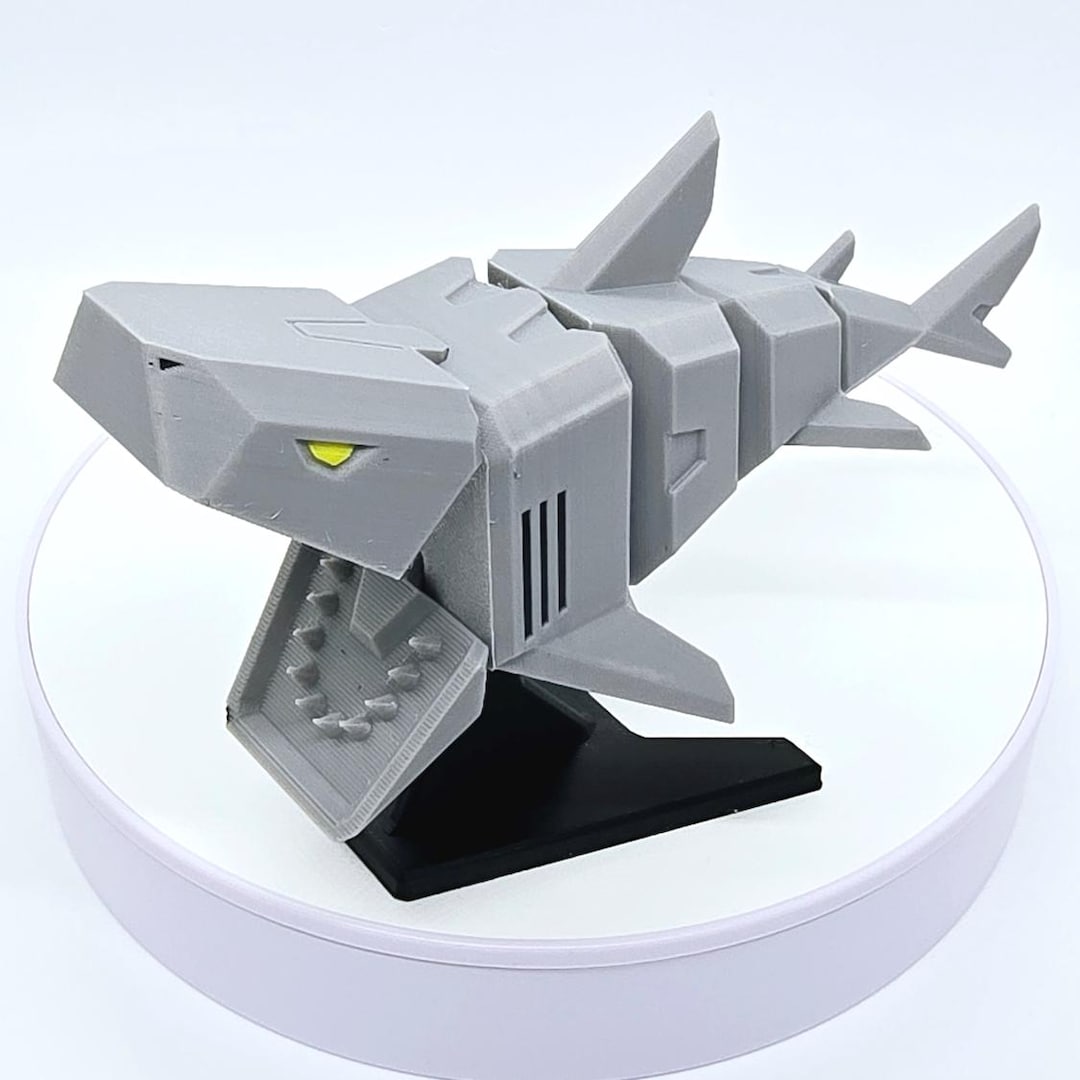 Ravager Shark | Robot Mech Action Figure | 3D Printed Articulated ...