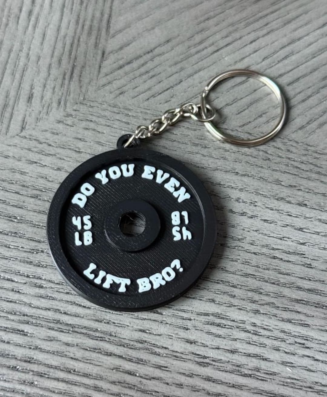 Weight Plate Keychain | 3D Printed Gym Bro Decoration | Do You Even ...