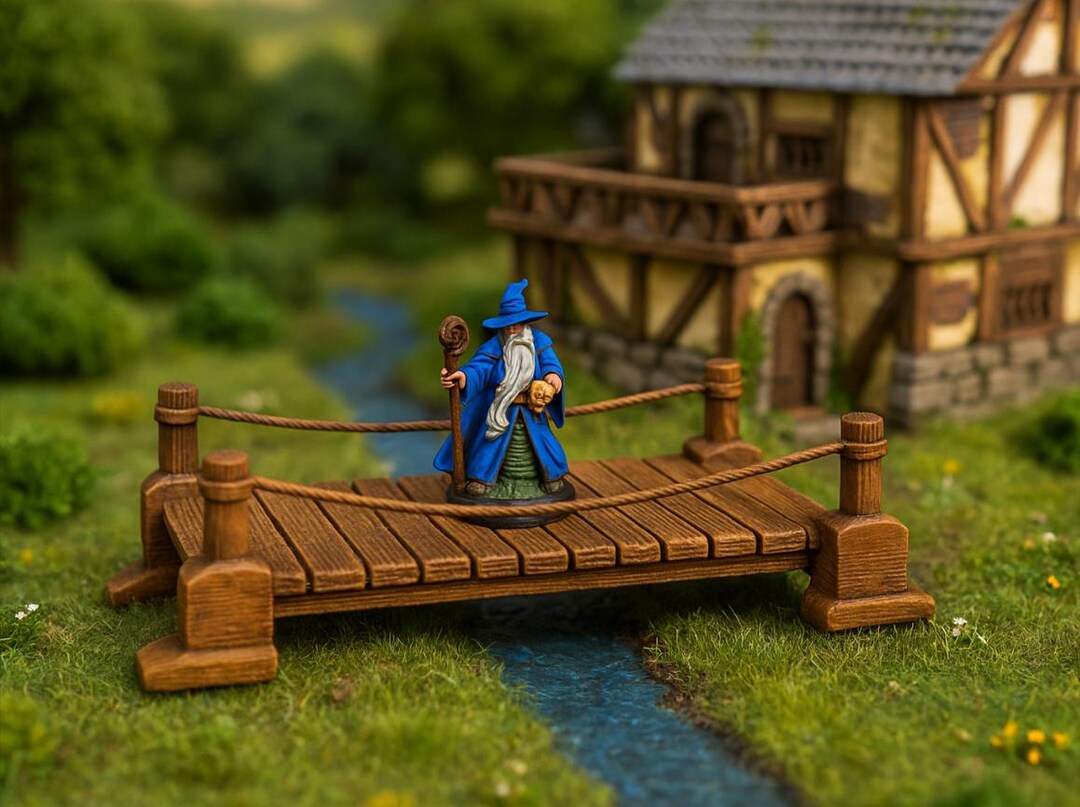 Suspension Bridge for Dnd | 3D Printed Terrain for Dungeons and Dragons ...