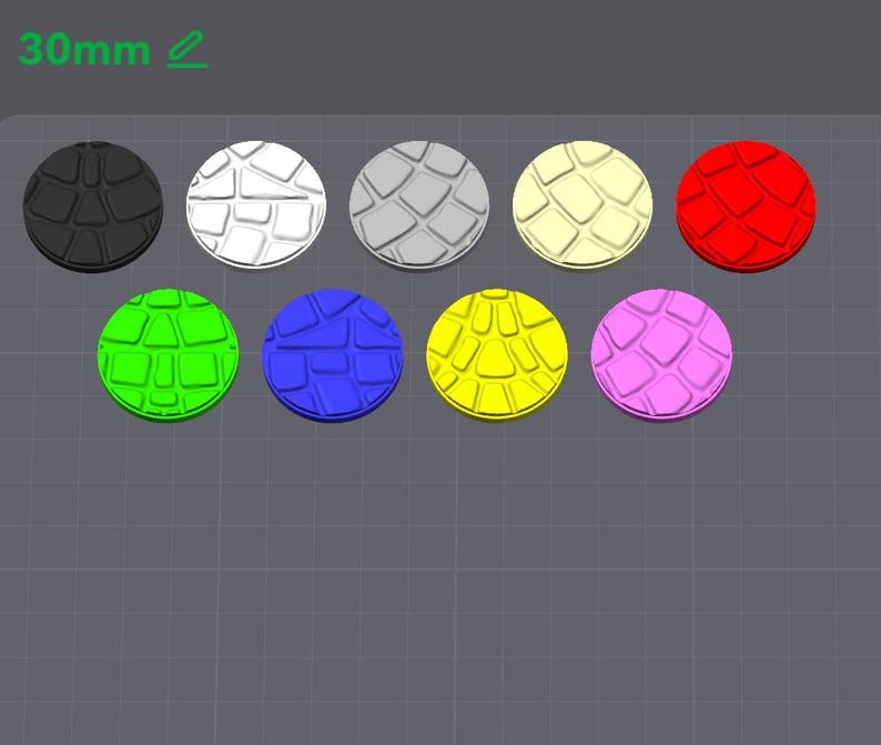 Cobblestone Bases for Dnd Warhammer Pathfinder | 3D Printed Tabletop ...