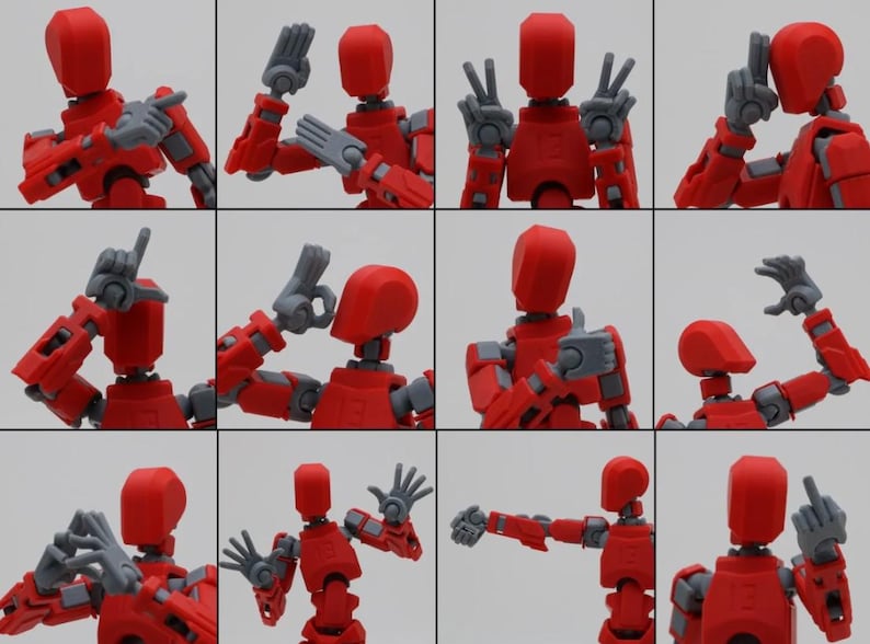Extra Hand Poses for Dummy 13 | 3D Printed Action Figure Doll ...